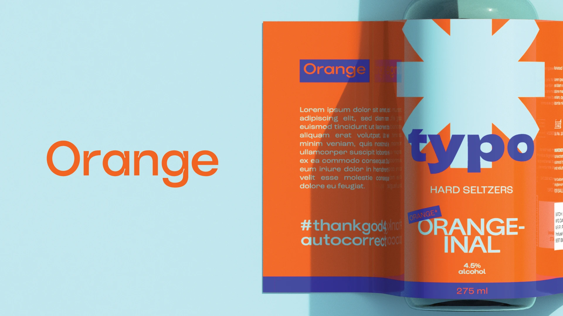 TYPO Hard Seltzer Beverage Brand Launch, Logo Design and Packaging Design