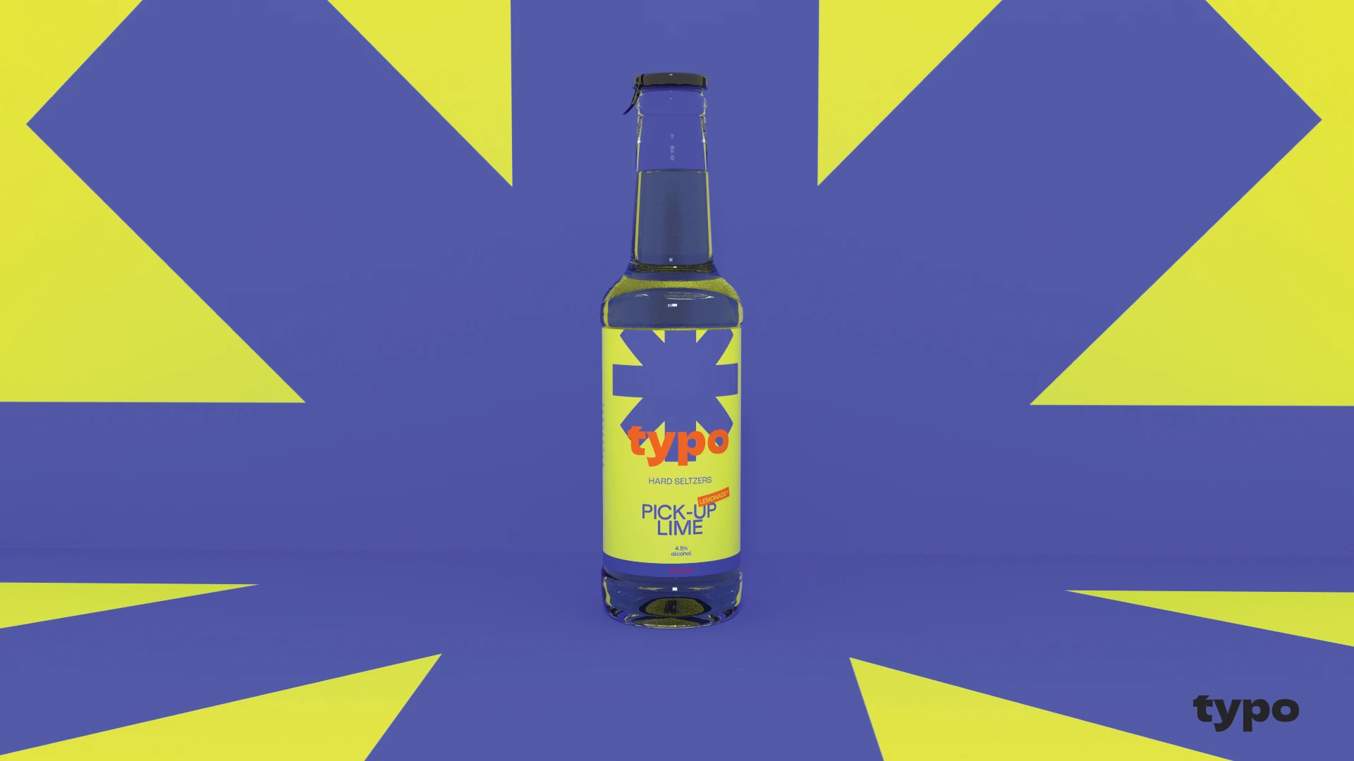 TYPO Hard Seltzer Beverage Brand Launch, Logo Design and Packaging Design